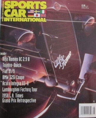 SPORTS CAR INTERNATIONAL 1992 AUG - X1/9, GS-R, ALFA 8C 2.9B, TOJEIRO ...
