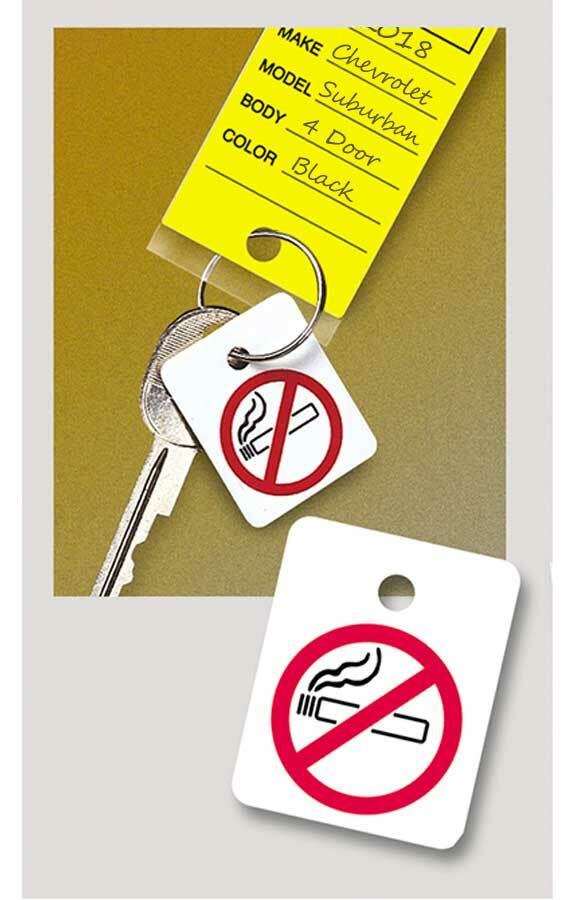 No Smoking Reminders - Plastic Key Tags - Key Fobs (100 per pack) | eBay
