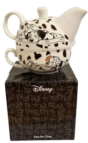 NEW 101 DALMATIANS DISNEY TEA FOR ONE TEAPOT & FREE TEA POT INFUSER ...