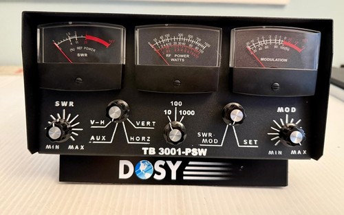 Dosy TB 3001-PSW Inline 3-Watt Meter 3 Meters 1000W 4-Position Antenna ...