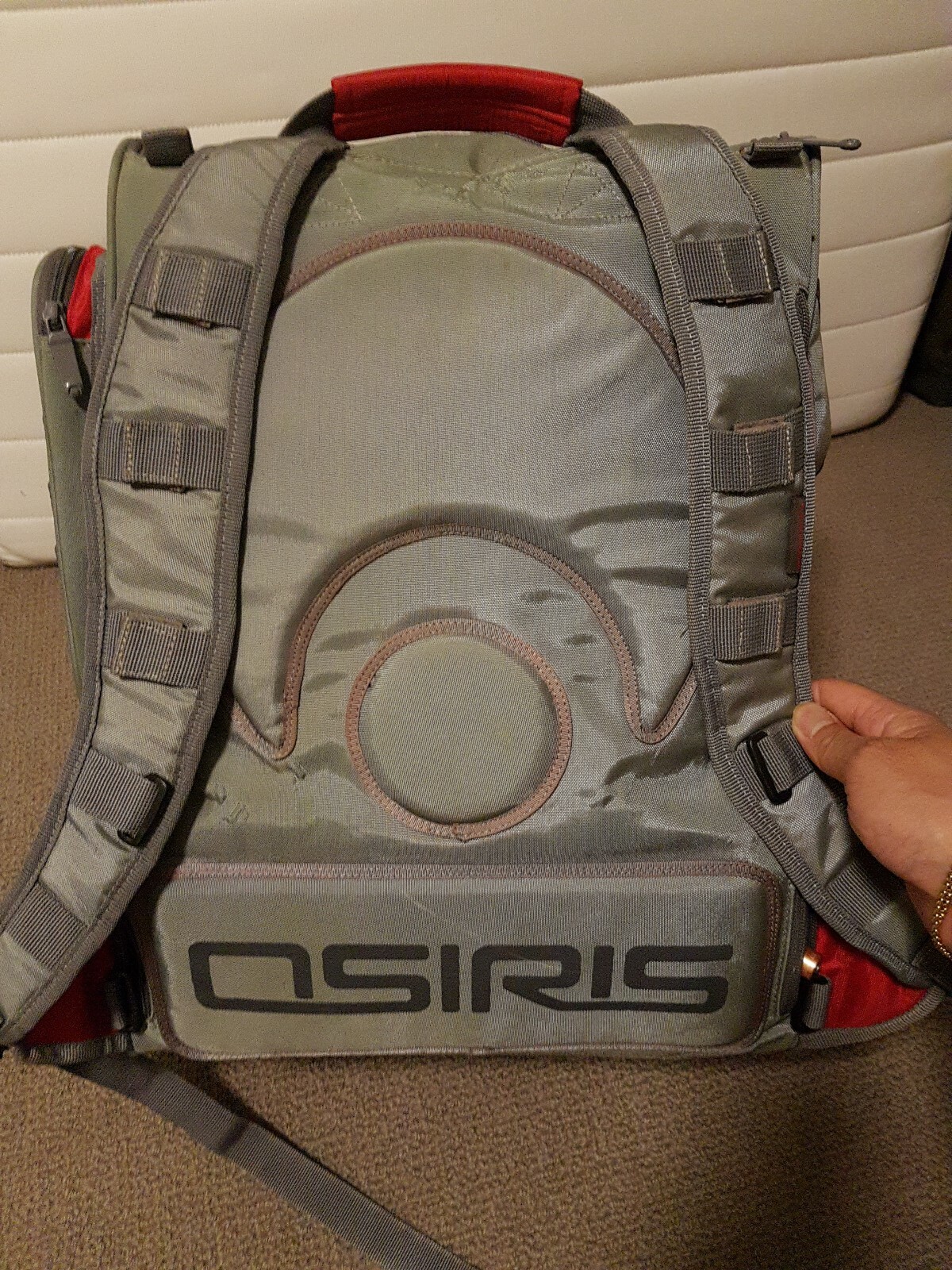 Osiris G-bag metatron 2100 backpack with speakers silver red rare vintage skate | eBay