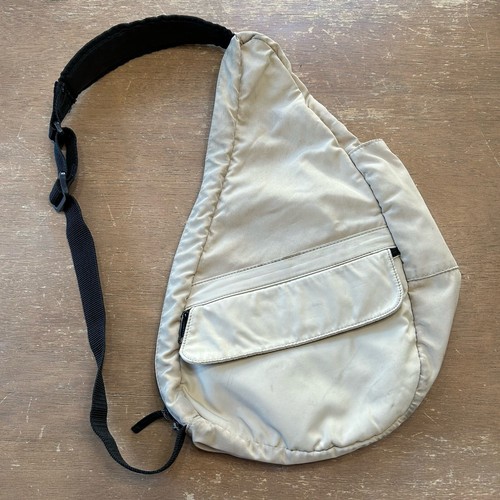 VTG LL Bean Ameribag Healthy Back Sling Bag Crossbody Sling Bag Beige ...