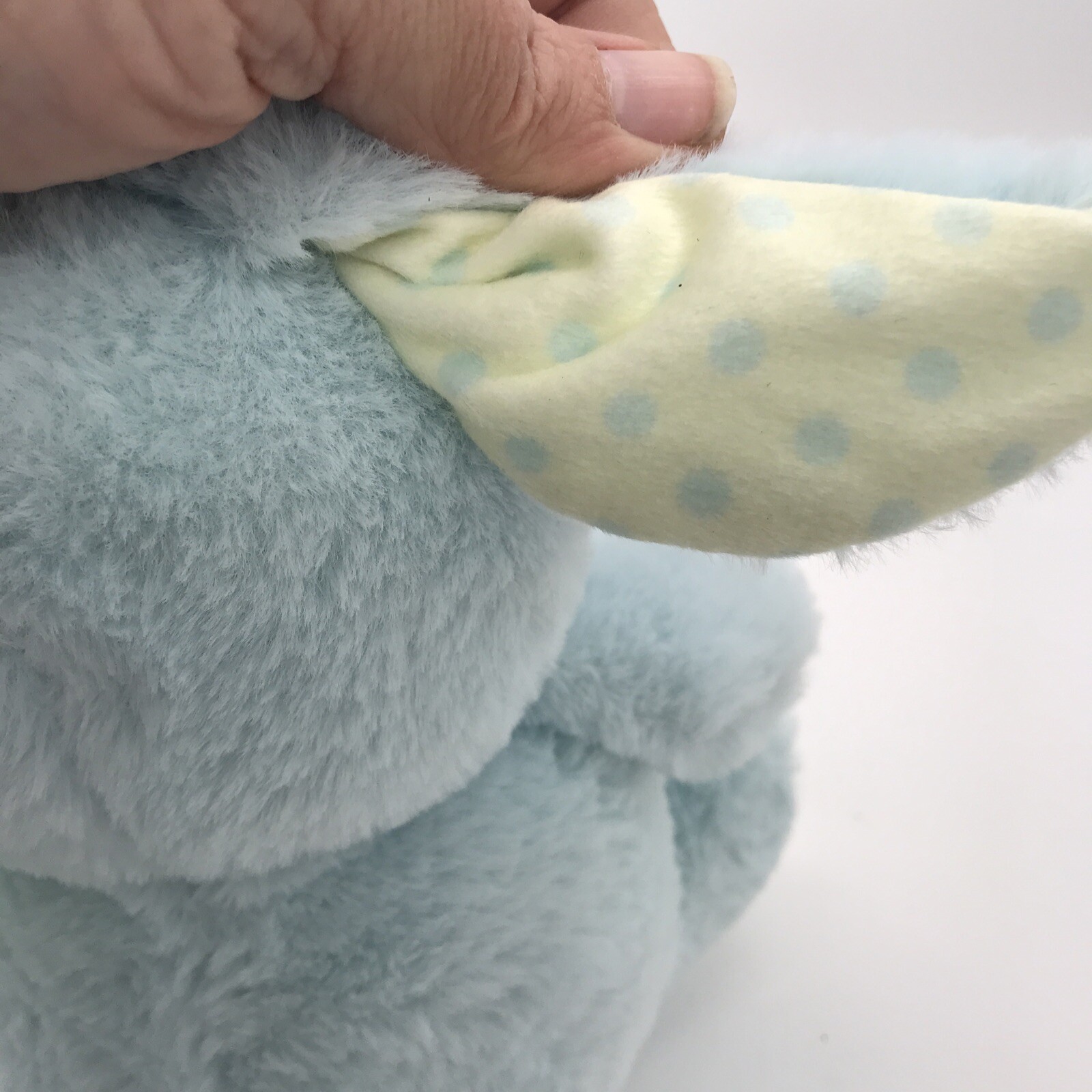 Kellytoy 7" Blue Bunny Rabbit Polka Dot Ears Baby Rattle 2020 Kellybaby ...