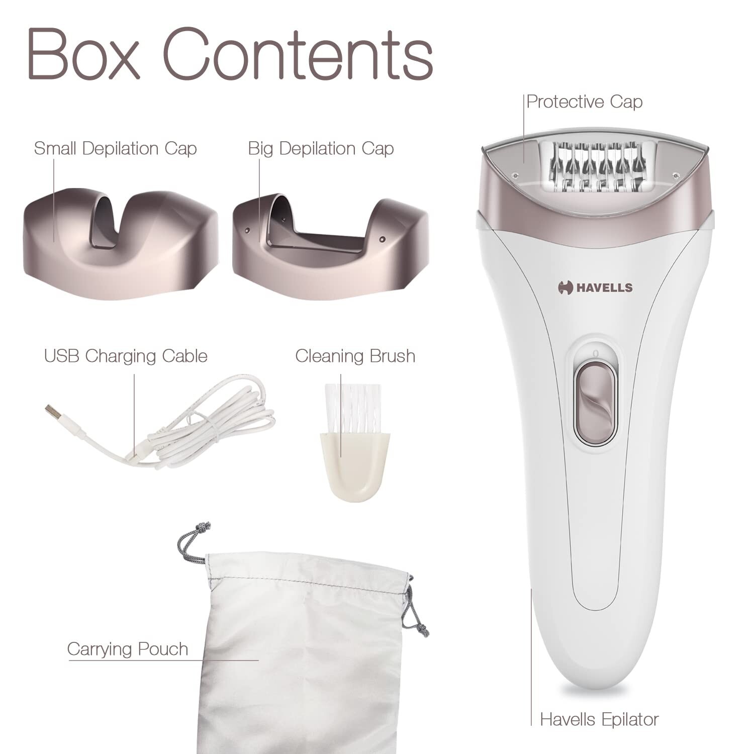 Havells Epilator hair removal For women's Rechargeable Trimmer for ...