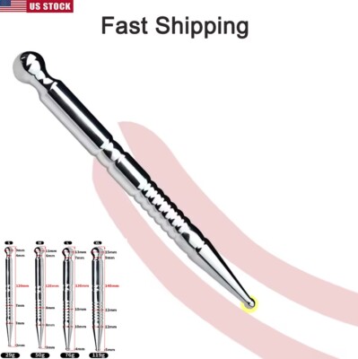 FRRK Stainless Steel Urethral Sounding Rod Penis Plug Stretcher ...