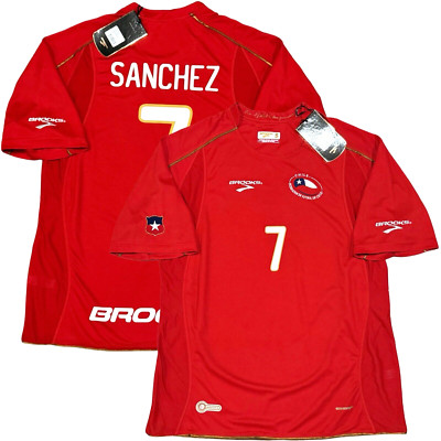 2010 Chile Home Jersey #7 Alexis Sanchez Small (fits Like Medium ...