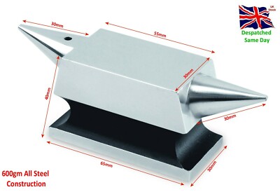 Mini Precision Anvil All Steel Construction Double Horn Model Jewellers ...