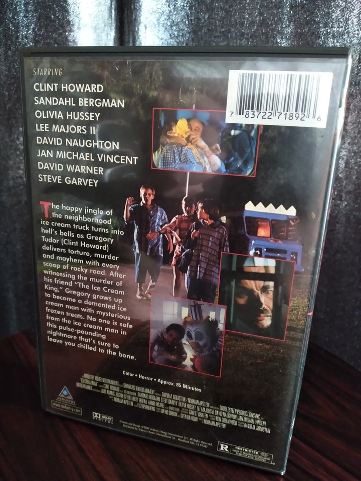 Ice Cream Man DVD Oop 2004 Horror Slasher Clint Howard RARE No ...