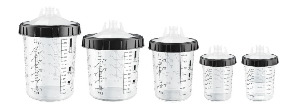PPS CUPS System 50 pack Set Hardcup, Liners, Lids (Comp to 3M ...