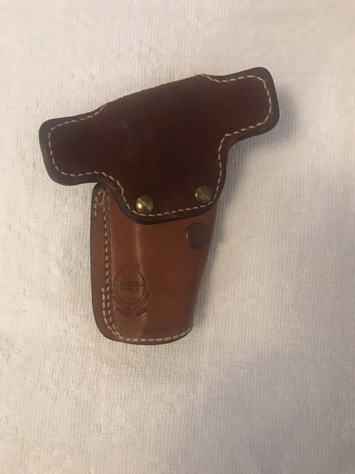 Vintage Brown Leather Holster RightHand This for short Gun and special ...