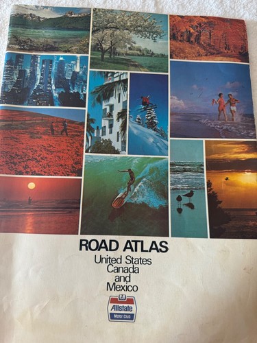 1969 Allstate Motor Club Road Atlas U.S./Canada/Mexico | eBay