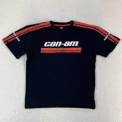 Can-Am Shirt Mens Medium Black Crewneck Graphic T Short Sleeve Adult | eBay