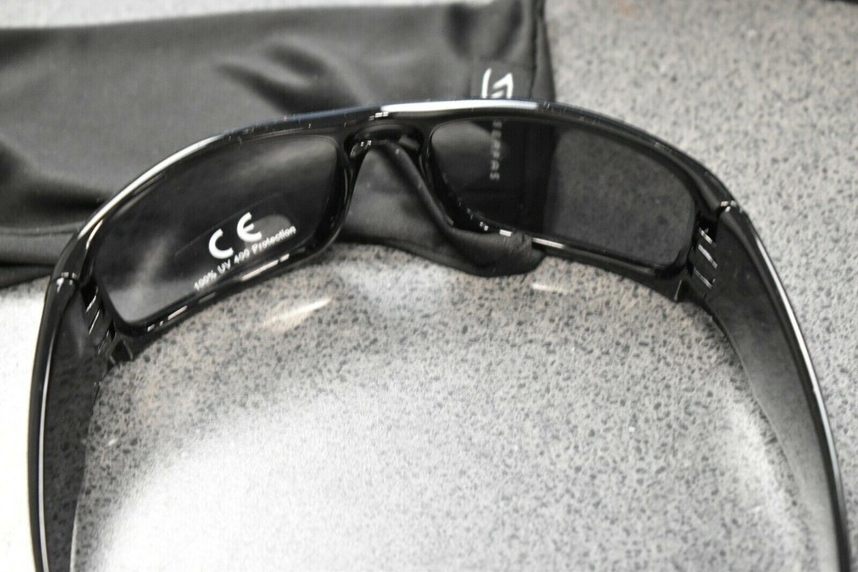 Serfas Mash Sunglasses Gloss Black With Silver Lenses #5011 Retail $50 ...
