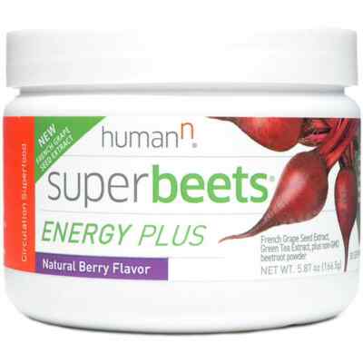 HumanN SuperBeets Energy Plus with Grape Seed Extract - Includes Beet ...