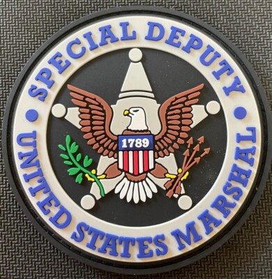 US Marshals Service - Special Deputy SIL + RWB seal vinyl +hook patch-Very Rare | eBay