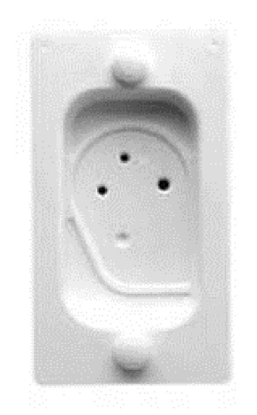Clipsal CLOCK POINT RECESSED SOCKET 5A 250V 3-Pin Flush Mount WHITE ...