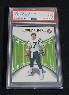 2004 Topps Pristine PHILIP RIVERS RC - ROOKIE CARD #130 SP /999 - PSA 9 ...