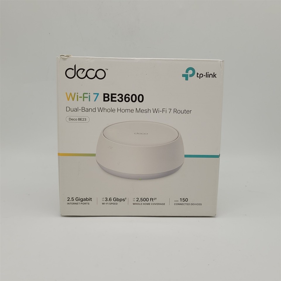 TP-Link Dual-Band BE3600 WiFi 7 Mesh Wi-Fi Router (Deco BE23) (1-Pack ...
