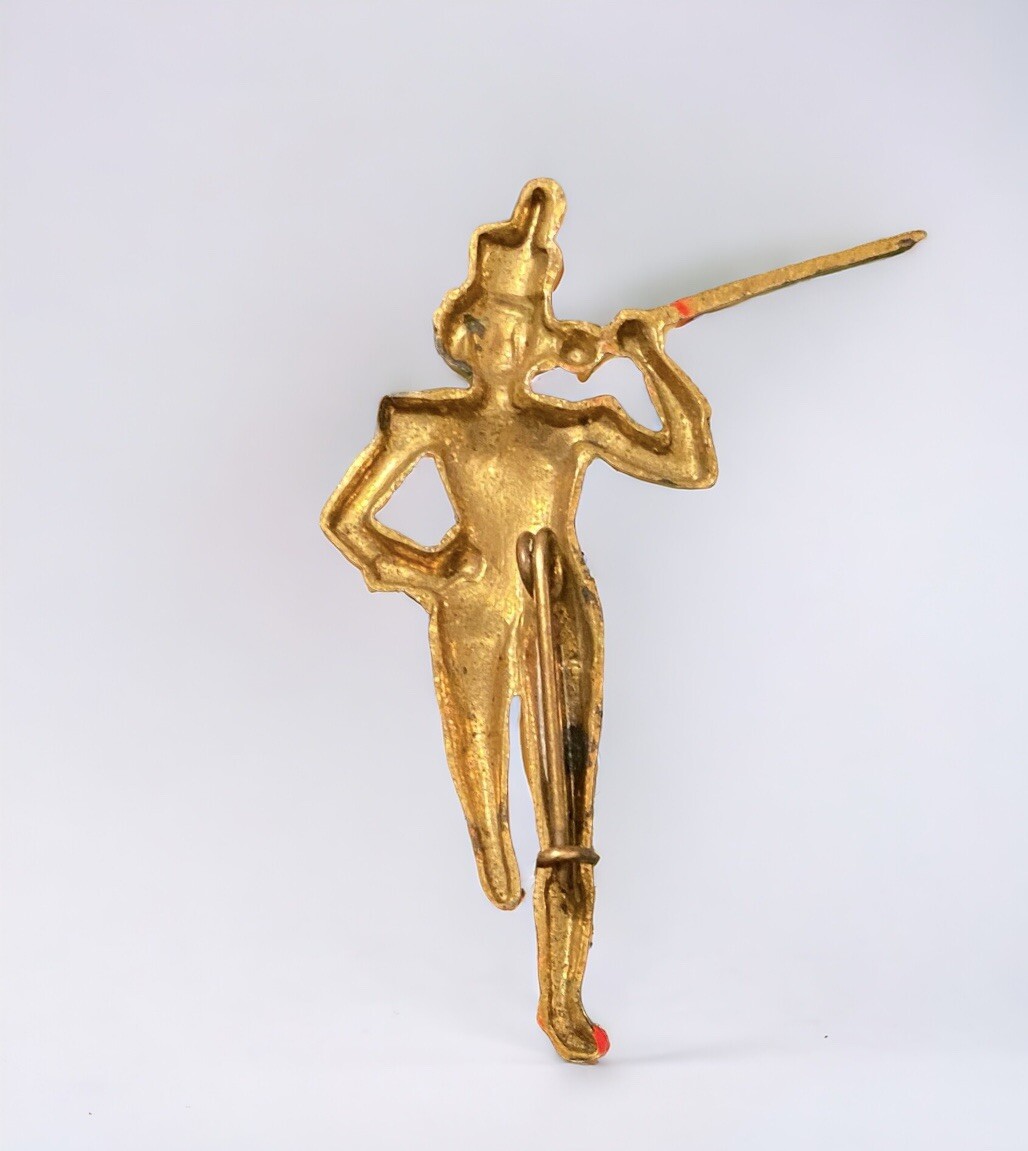1950s Majorette Brooch Pin Gem