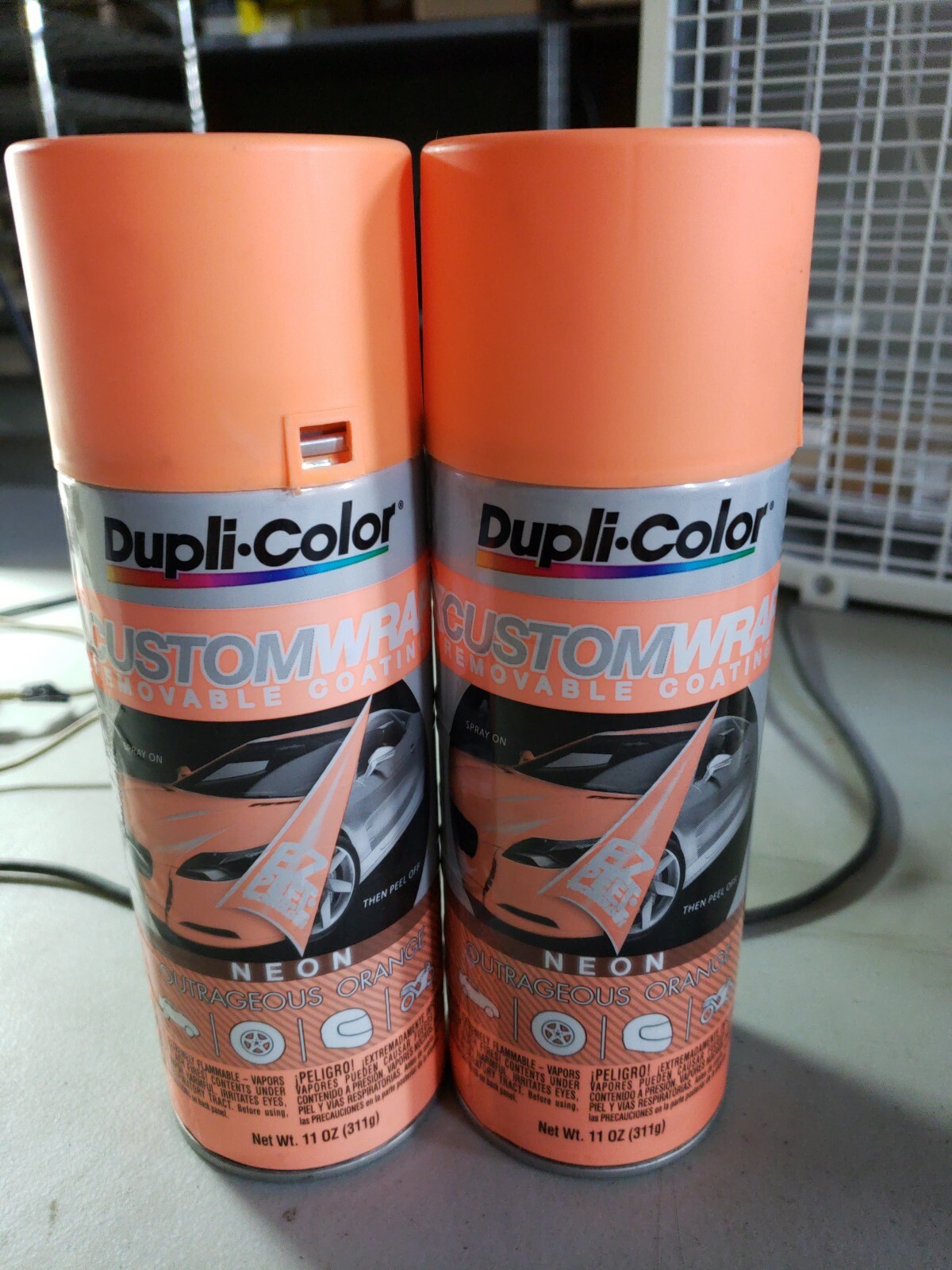 2 Cans Of Duplicolor Custom Wrap Outrageous Orange 11 oz dupli-color ...