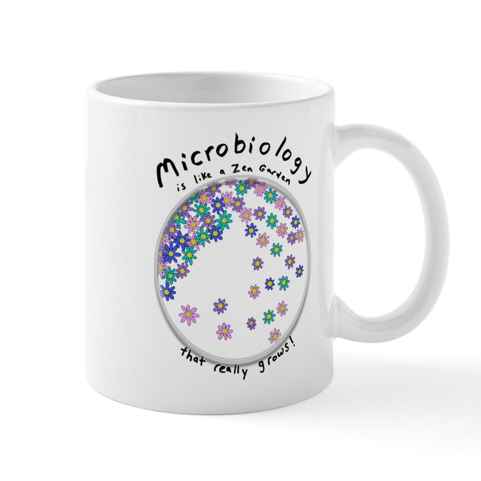 CafePress Microbiology Is A Zen Garden Mugs 11 oz Ceramic Mug ...