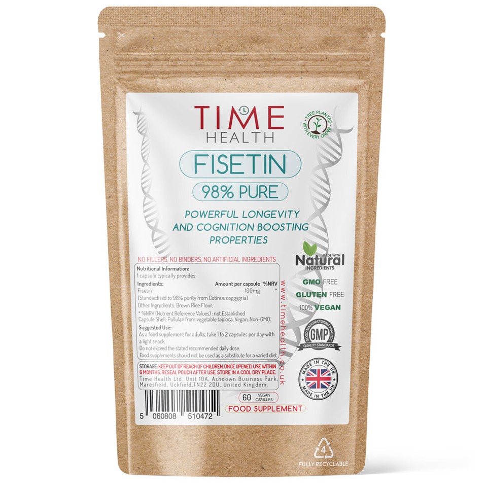 Fisetin – Ultra Pure – 100mg – Powerful Senolytic – 60/120 Capsules | eBay