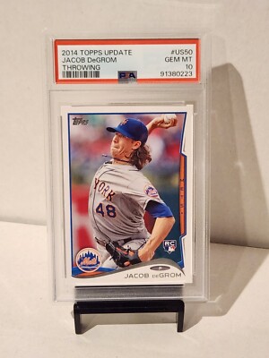 2014 Topps Update US50 Jacob DeGrom Throwing PSA Gem Mint 10 Texas ...