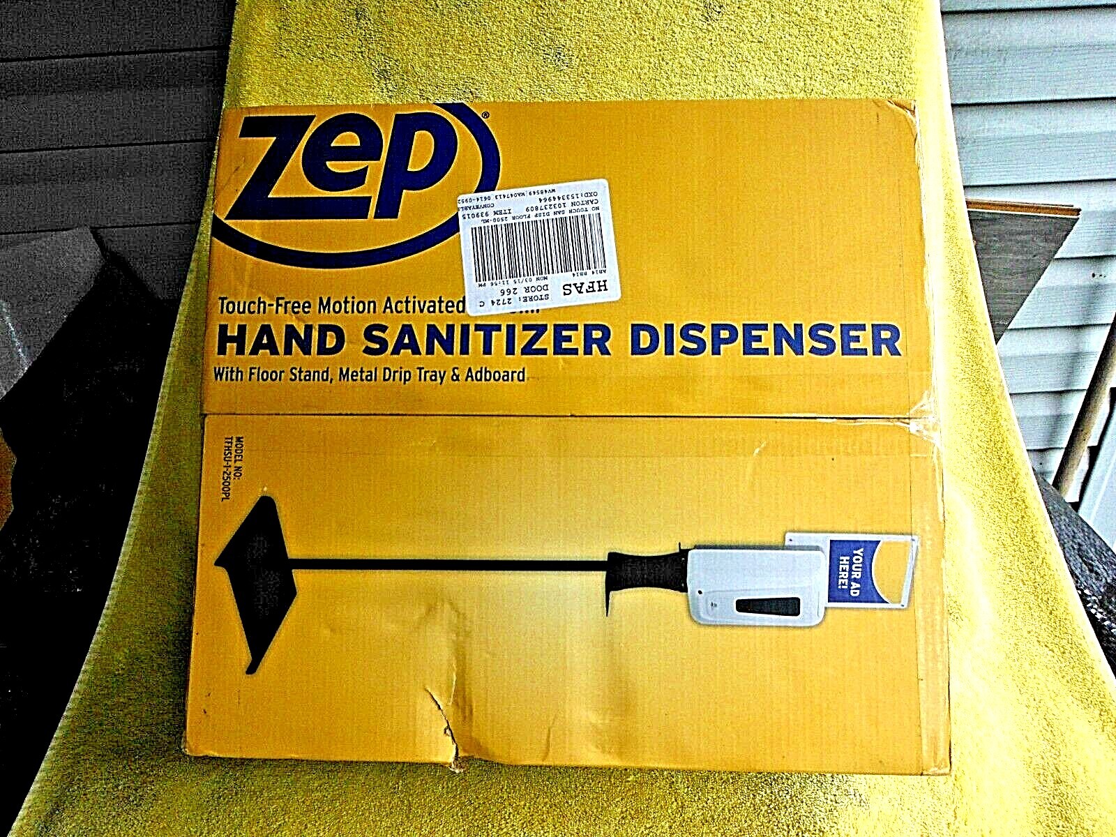 NIB, ZEP SANITIZER DISPENSER FLOOR STAND ETC. WITH EXTRA'S | eBay
