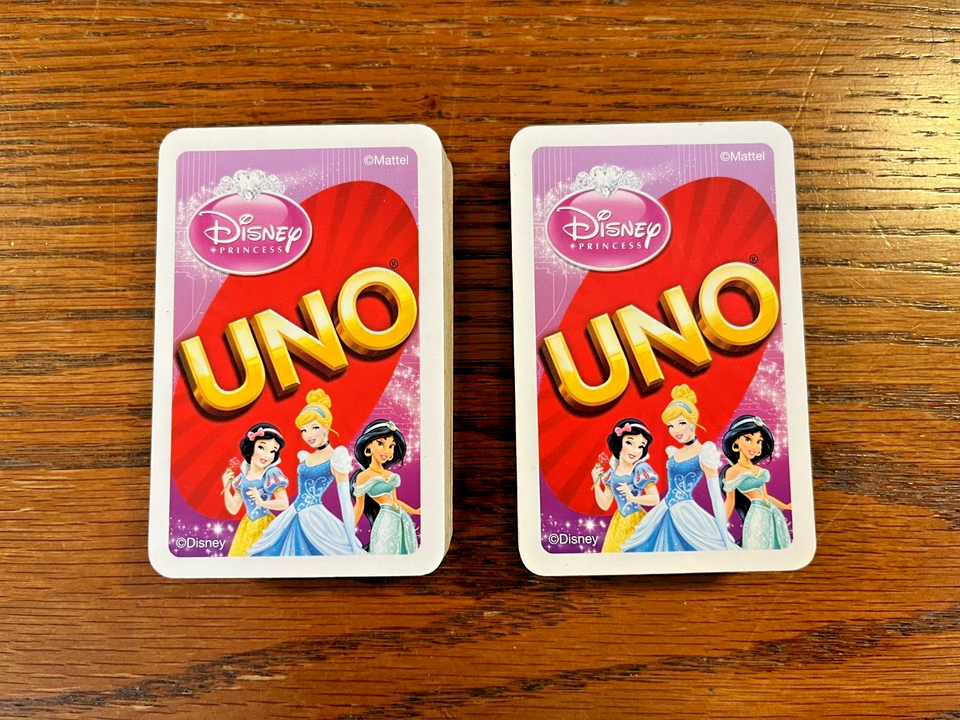 Rare 2012 Disney Princess UNO Card Game Special Curse Card Mattel ...