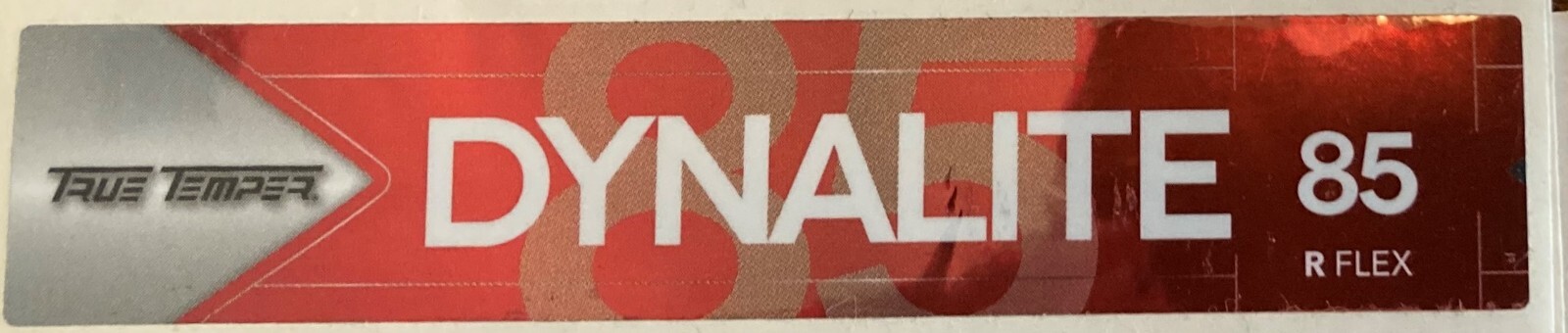 GENUINE TRUE TEMPER DYNALITE 85 R FLEX NEW IRON SHAFT LABEL | eBay