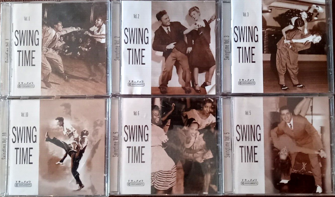 LOT OF 6 SWING TIME CDS - VOLS 1,2,3,5,6 & 10 [2003,DOCUMENTS] JAZZ ...