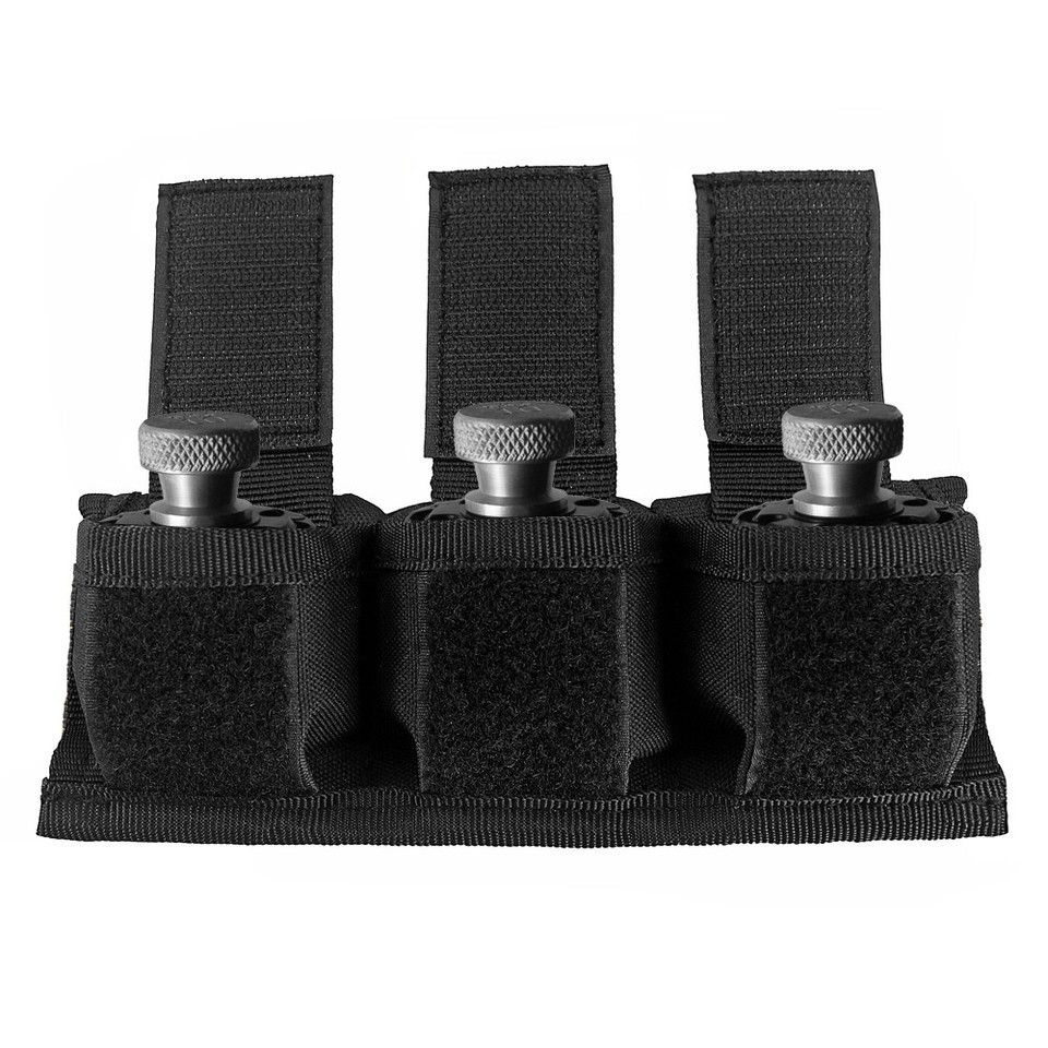 Triple/Double Speed Loader Belt Pouch Holder Fit 22 Mag Thru 44 Mag 5 ...