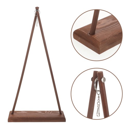 Wood Wind Chime Stand: Triangle Hanger With Hook For Hanging Vintage ...