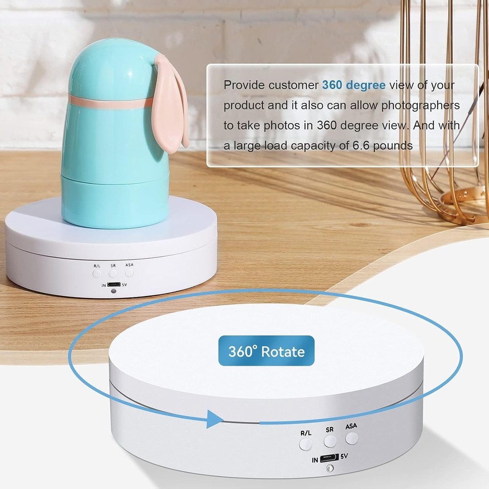 Rotating Display Stand Motorized - Electric Turntable Display 5.4inch ...