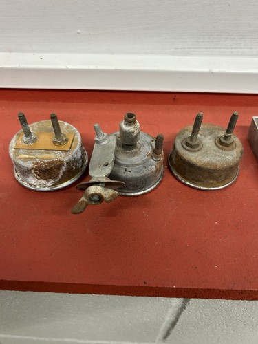 Lot Of 4 Vintage Hot Rod Oil Pressure And Amperes Gauges Rat Rod ...
