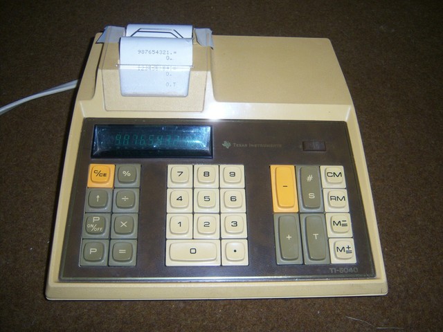 Texas Instruments Ti-5040 Electronic Adding Machine Calculator Vintage ...