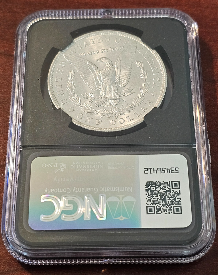 1904 O MORGAN DOLLAR $1 ORIGINAL BAG FRAGMENT NGC MS63 - Custom Slab ...