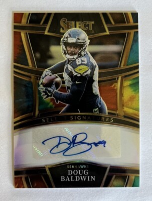 Doug Baldwin 2022 Panini Select Signatures Tie Dye Prizm Auto /25 #SSP ...