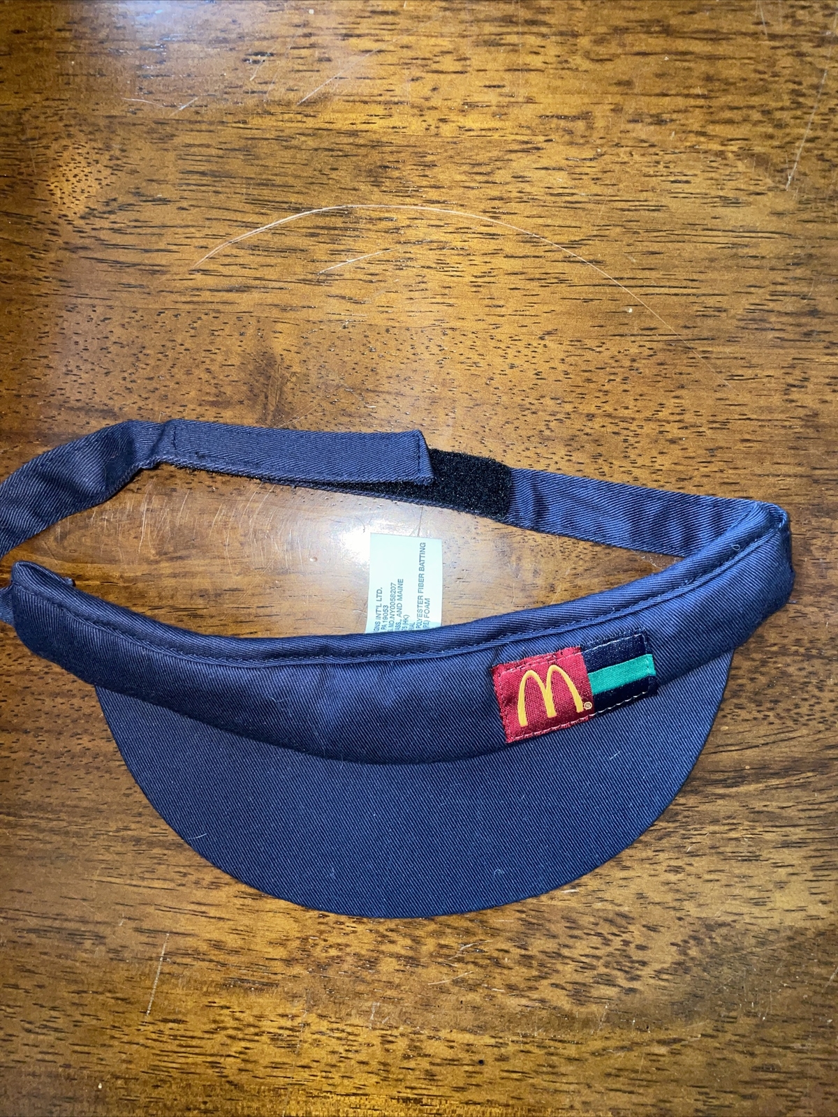 McDonald's Crew Employee Navy Blue Visor Hook And Loo… - Gem