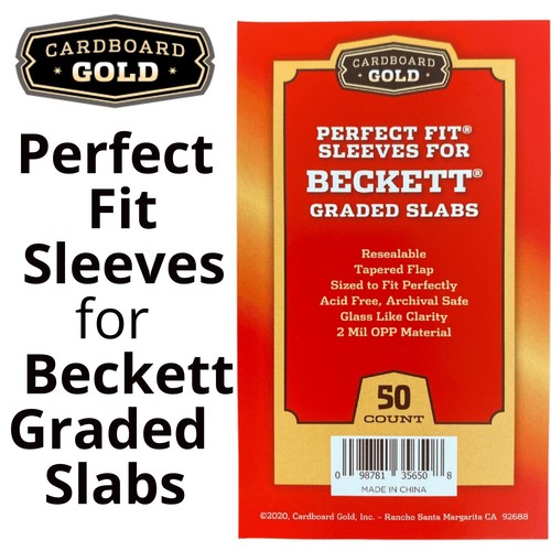 50 count Beckett BGS BCCG Graded Slabs Size Perfect Fit Resealable ...