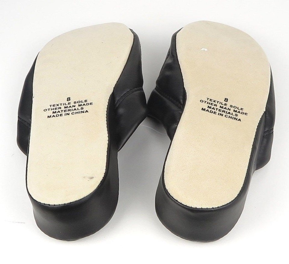 Pair of Women's Soft Vinyl House Slippers Sizes 6-11 New | eBay