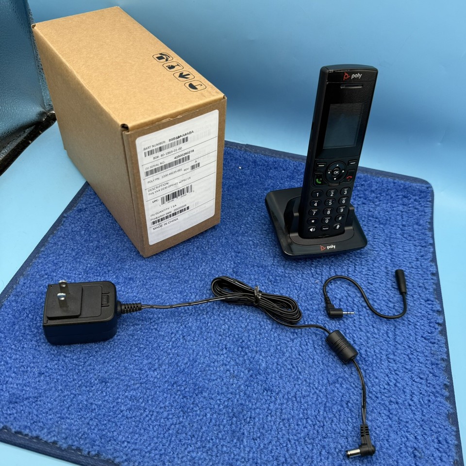 Poly VVX D230 DECT VOIP Phone Handset with Charging Dock 89B48AA#ABA | eBay