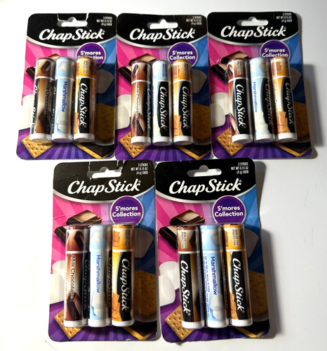 ChapStick S'mores Collection Flavored Lip Balm, Multi-Flavored, 0.15 Oz ...