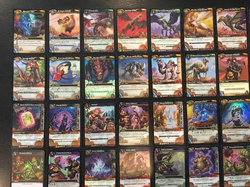 World of Warcraft COMPLETE LOOT CARD TCG SET - CODES ARE USED - all (60 ...