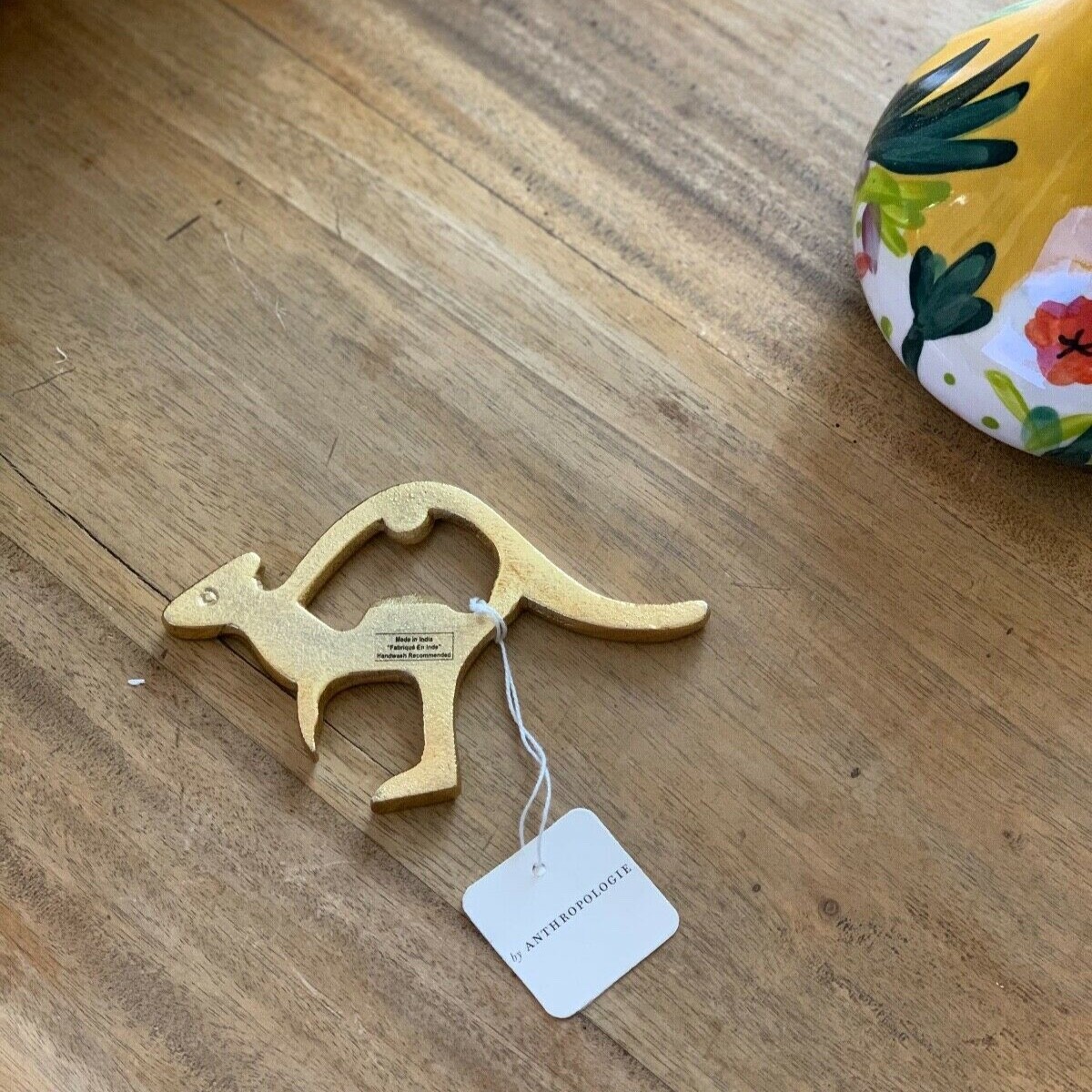 New Anthropologie Kangaroo Gold Aluminum Bottle Opener NWT | eBay