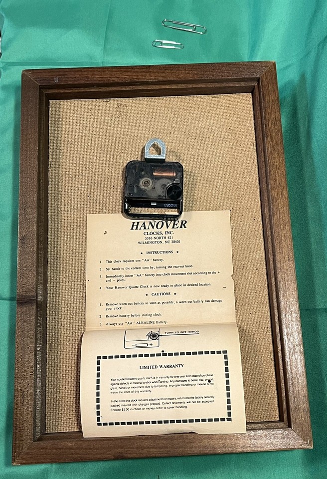 Vintage Coca Cola Hanover Clock - Quartz - Battery Operated - Works | eBay