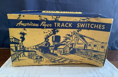 Vintage BOX ONLY YELLOW/BLUE American Flyer Track Switches | eBay