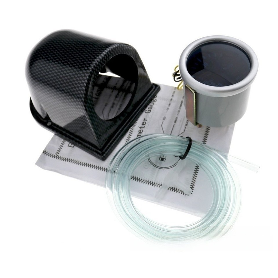 52MM LED Boost Gauge PSI Meter Electric Sensor Mounting Bracket White ...