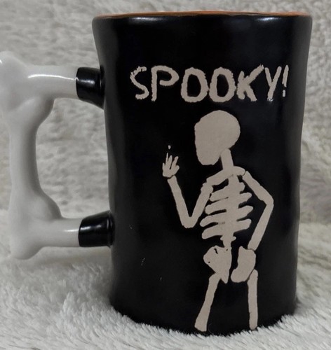 Spectrum Skeleton Bone Spooky! Using The Middle Finger- Tall Coffee Cup ...