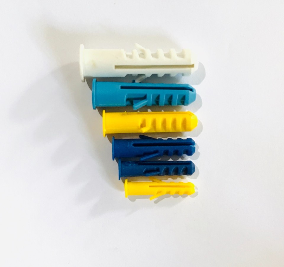 10pc Nylon Wall Plugs Plastic Expandable Plugs 5 6 7 8 10 12mm Quality ...